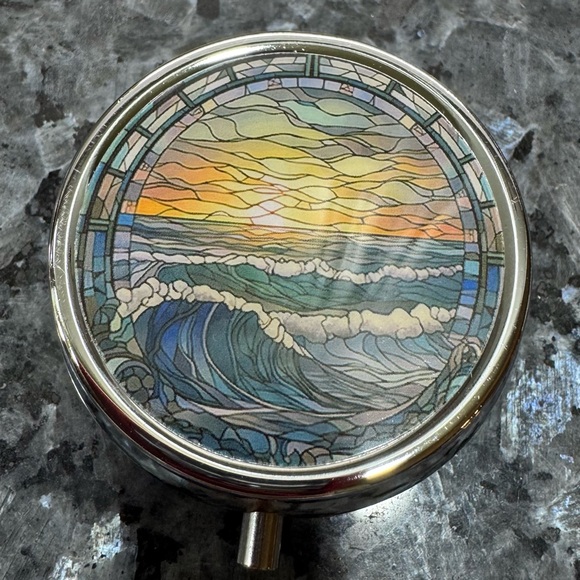 Storage & Organization | Ocean Sunset Van Goghstyle Pill Box Nwot ...